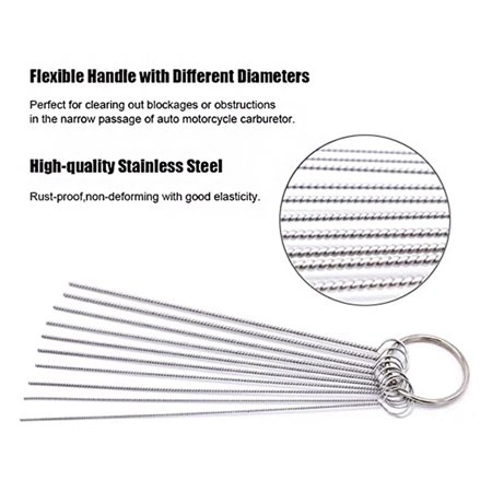 ziyahi Engine Carburetor Jet Tool Assortment Set Needles Maintain ...