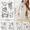 1 Set Non-Woven Water Soluble Embroidery Patterns Wash Away Embroidery ...