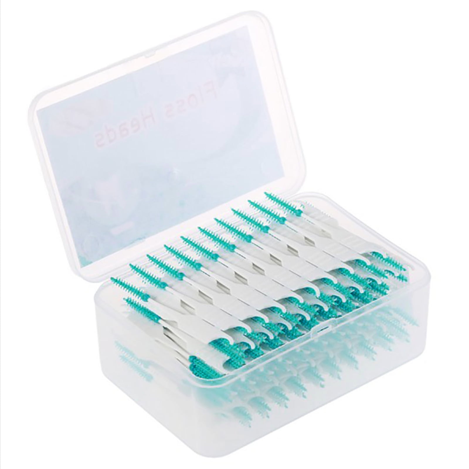 Mistaha 200pcs Interdental Brushes Double-Ended Silicone Toothpick Dual-Ended Dental Floss Pick 200pcs
