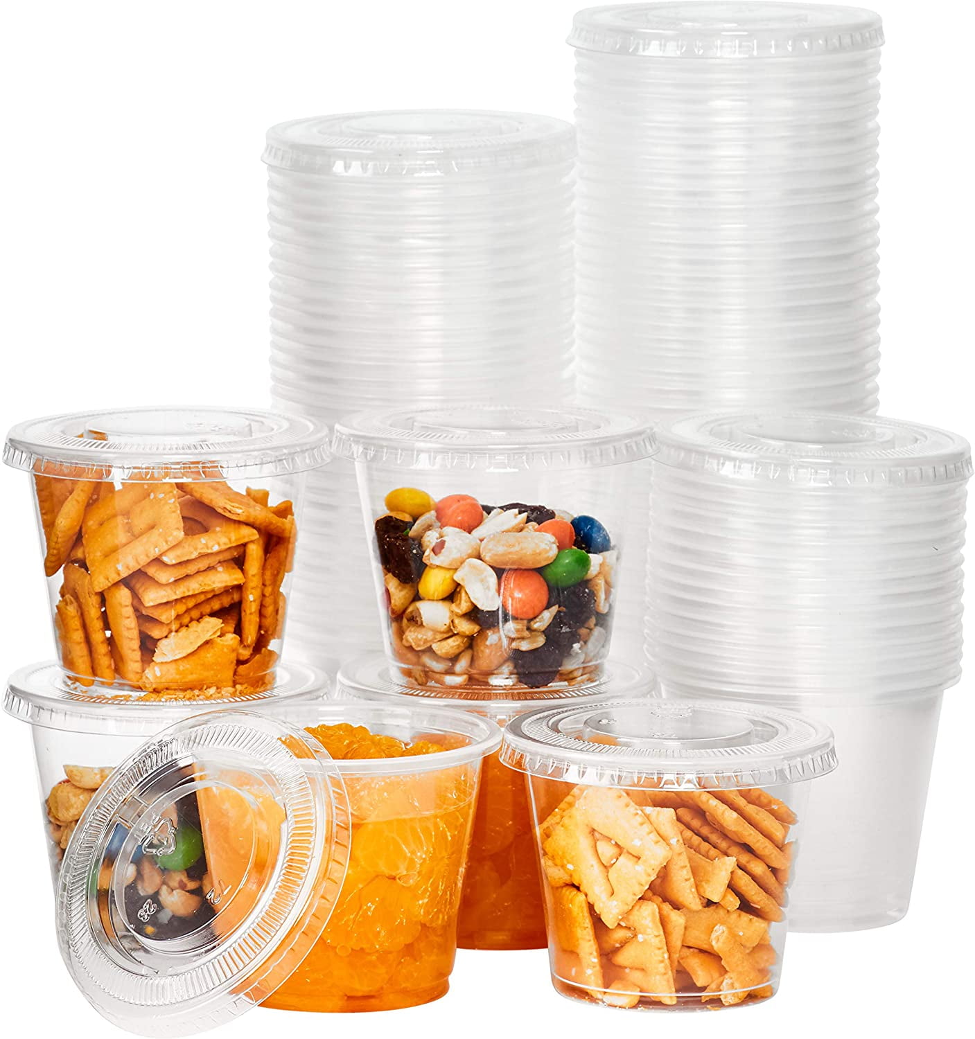 Avant Grub 5 oz Souffle & Dressing Cups with Lids, 100 Pack - Walmart.com