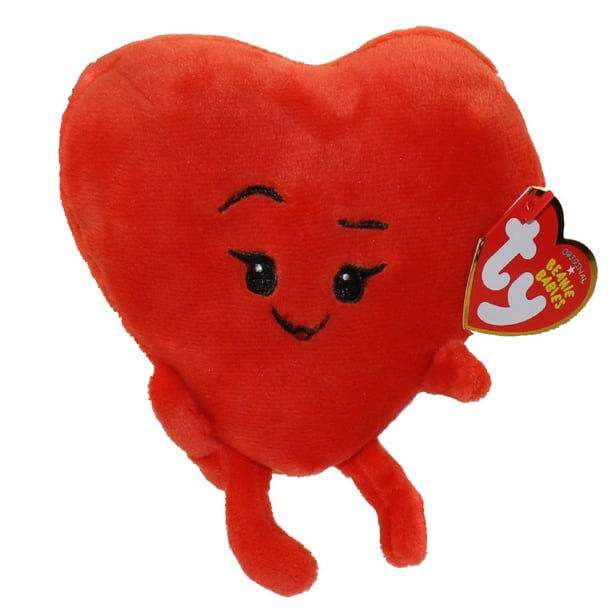 TY Beanie Baby - The Emoji Movie - HEART (6 inch) - Walmart.com ...