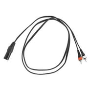 Seismic Audio Dual XLR Male to Dual RCA Male Stereo Cable for Audio ...