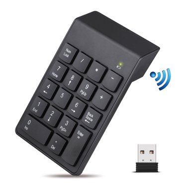 Wireless Number Pad, TSV Numeric Keypad Numpad, 18 Keys Financial ...