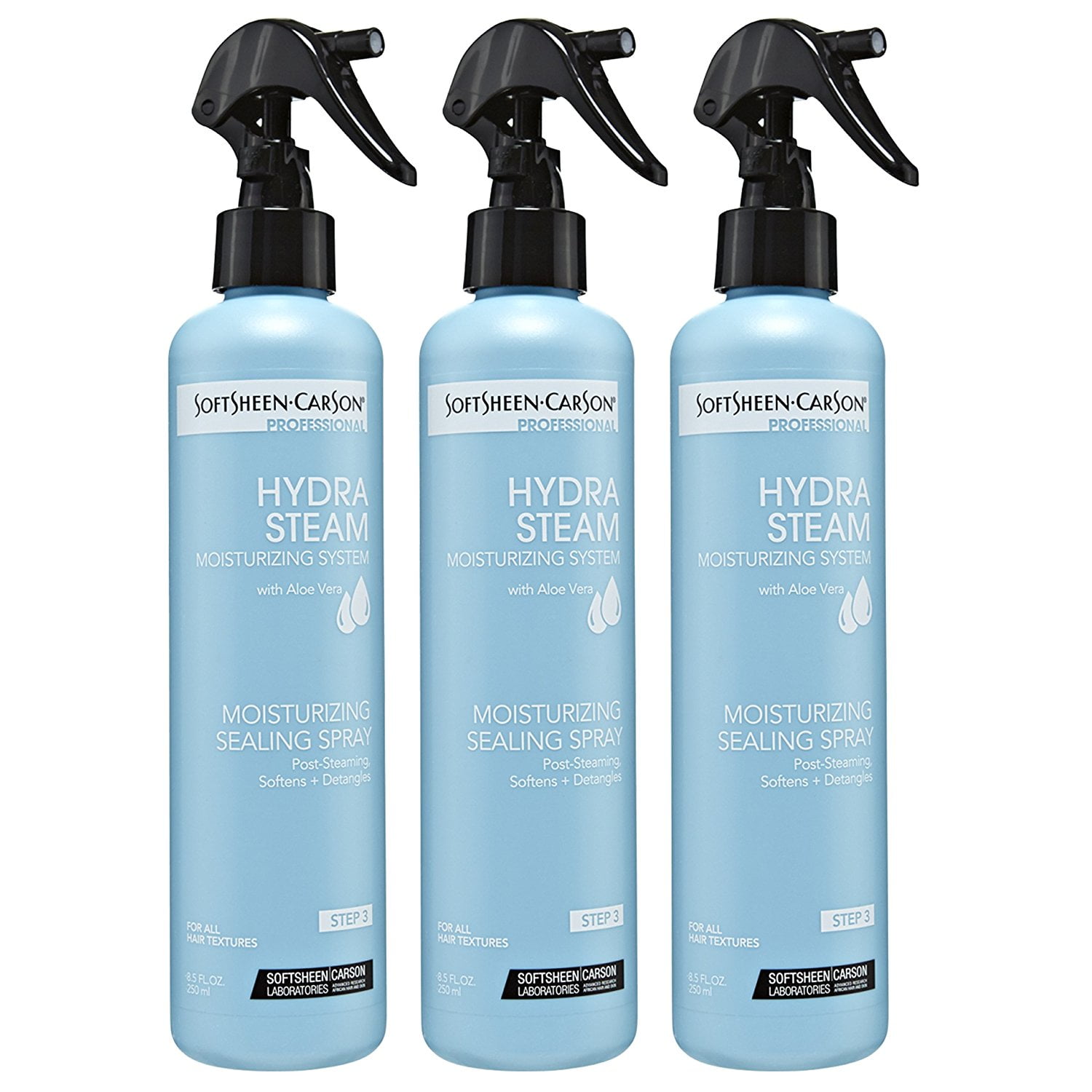 3 Pack Softsheen Carson Professional Hydra Steam Moisturizing Sealing ...