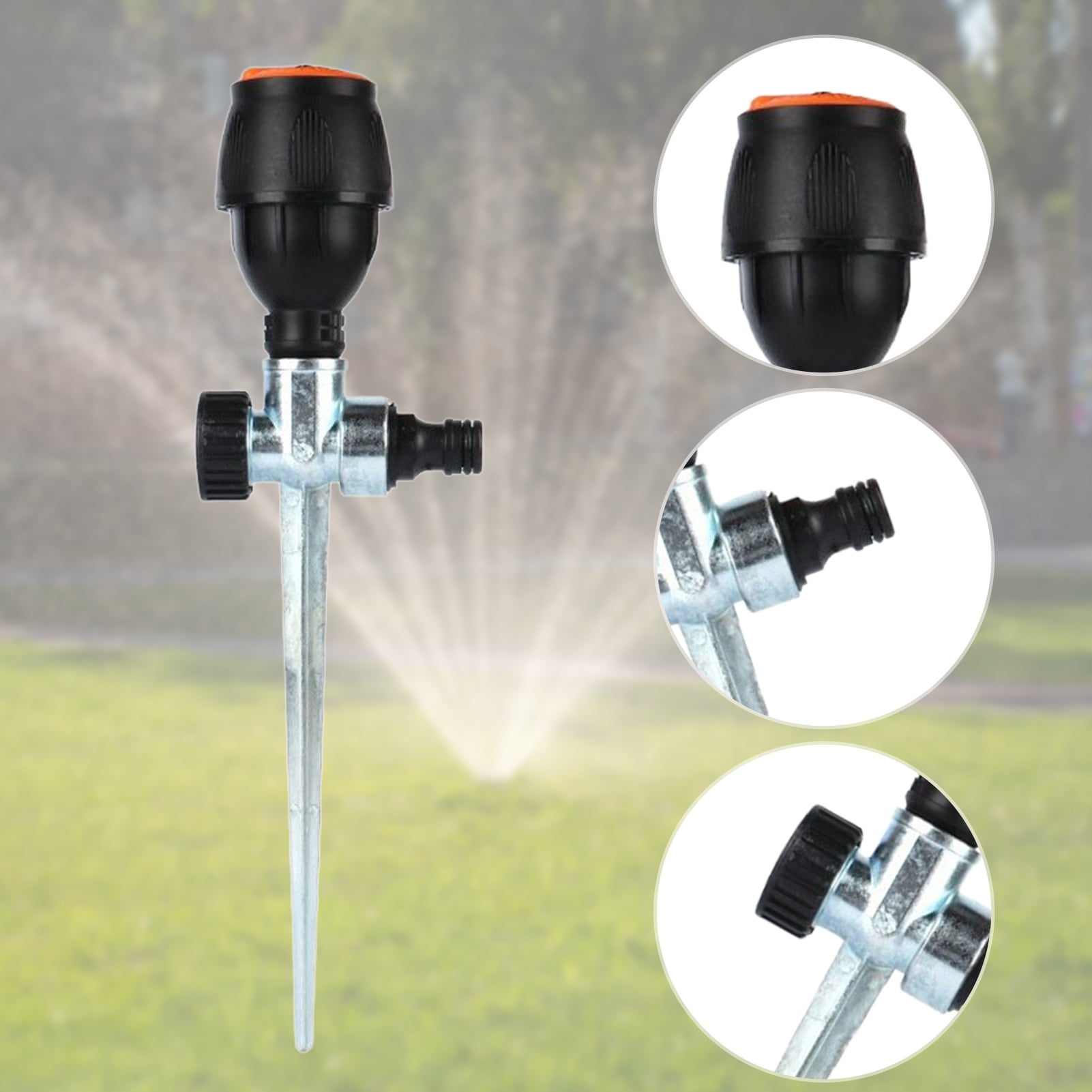 Walbest Rotary Sprinkler, Sturdy Automatic Customize Spraying Distance ...