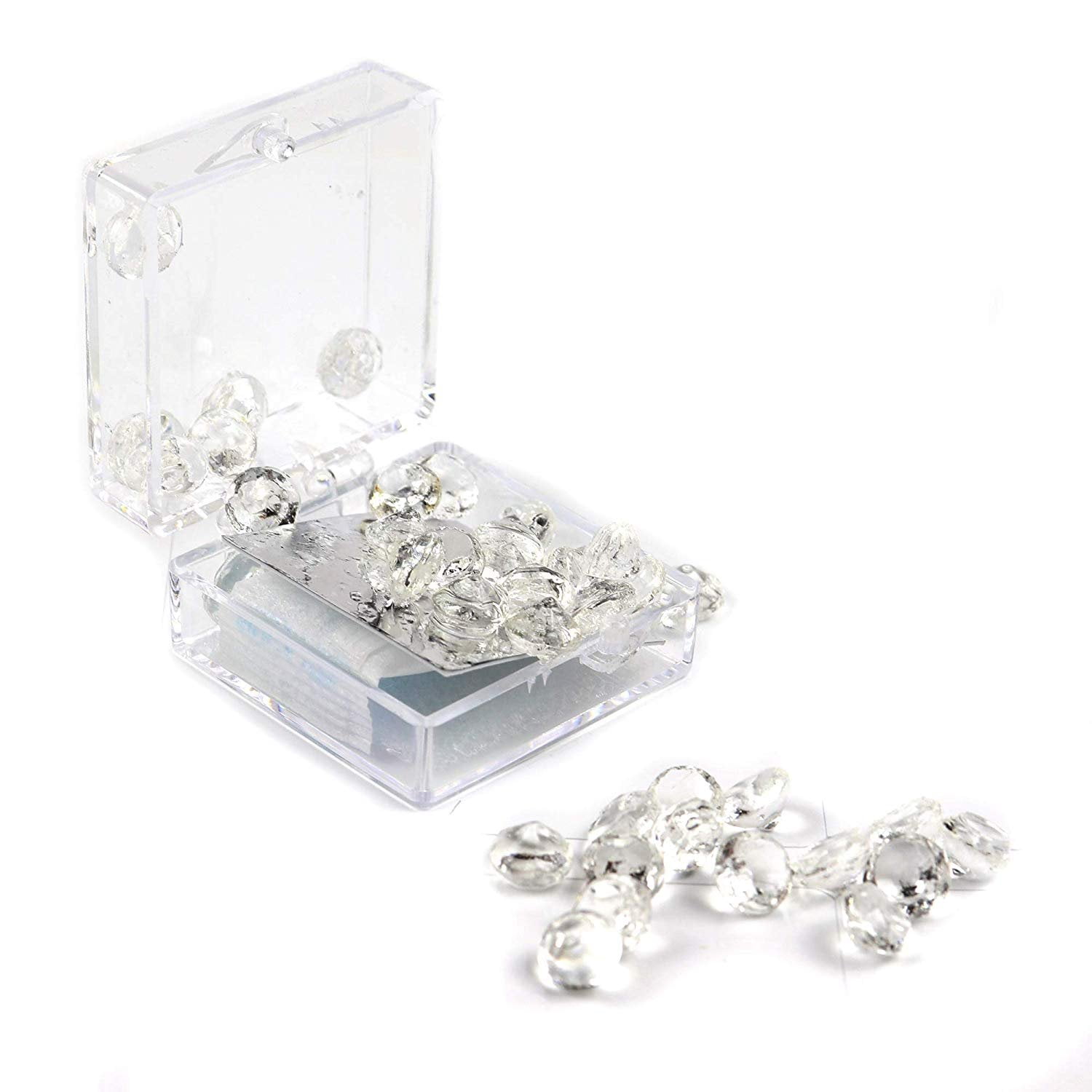 O'Creme Clear Edible Diamonds 6 Millimeters for Decorating Cakes, 38 ...