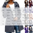 BXJX Womens Rain Jackets with Hood, Long Sleeve Waterproof Zip Up ...