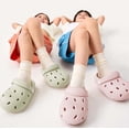 Slippers Kids Closed Toe Sandals Hole Punch Design Soft Insole Clog ...