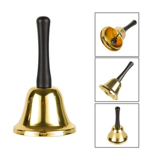 SMALL HANDHELD CALL BELLS - Brass Silver - SERVICE BELL - Walmart.com