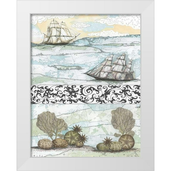 Ogren, Sarah 19x24 White Modern Wood Framed Museum Art Print Titled ...