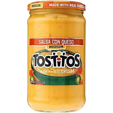 Tostitos Medium Salsa Con Queso Cheese Sauce Dip, Nacho Tortilla ...