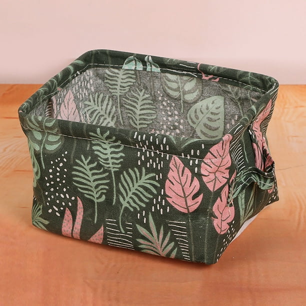 Agiferg Cotton And Linen Fabric Storage Box Storage Basket Portable ...