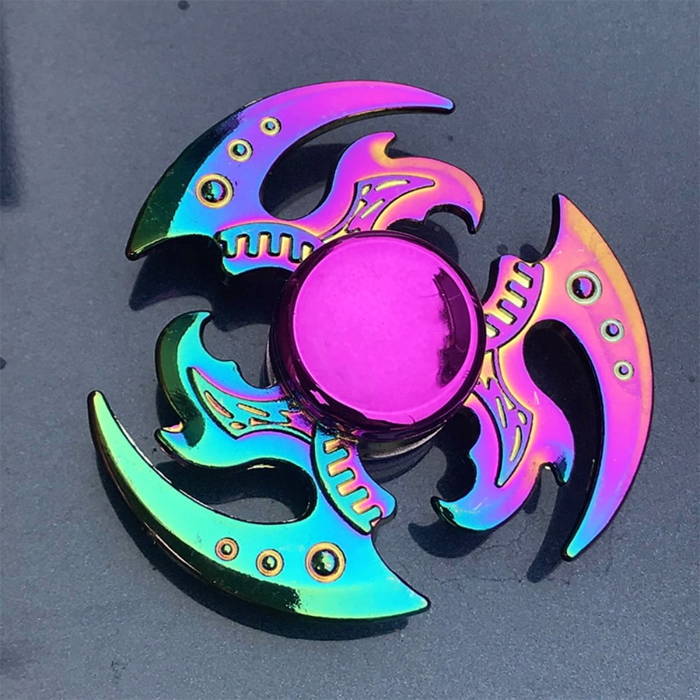 Metal Rainbow Fidget Spinner Colorido EDC Hand Spinner Anti-Ansiedad ...