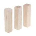 Balsa Wood Dowel Rods Blocks, Unfinished Hardwood Craft Sticks, Prop ...