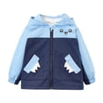 BXJX Boys Jackets with Hooded, Windproof Cartoon Print Long Sleeve Full ...