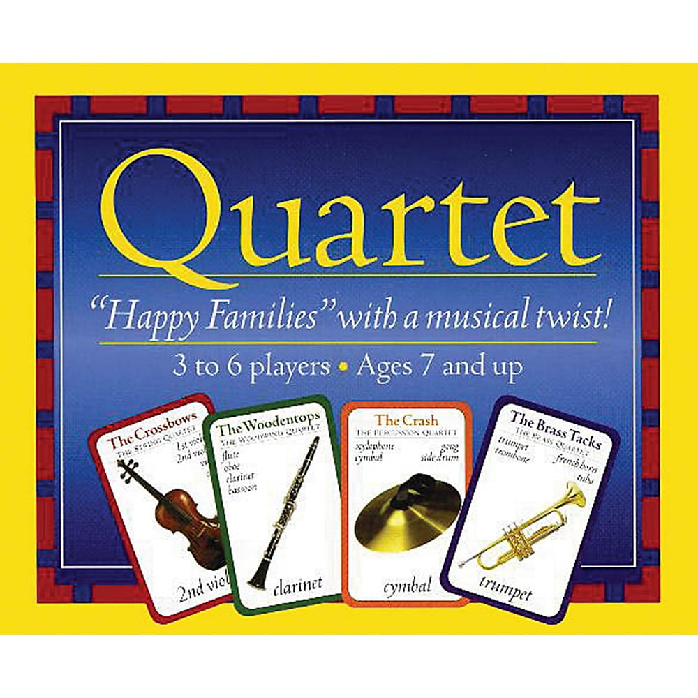 Music Sales Quartet - Instrument Card Game - Walmart.com