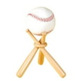 Baseball Wood Stand Baseball Stand Holder Wooden Base Ball Stand ...