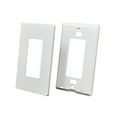 1 Gang Screwless Snap On Decorator Wall Plate White - Walmart.com