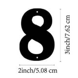 3 Inch Metal House Numbers, House Address Numbers, Black House Garden ...
