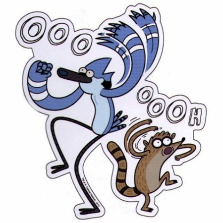 Regular Show Mordecai & Rigby Car Magnet | Walmart Canada
