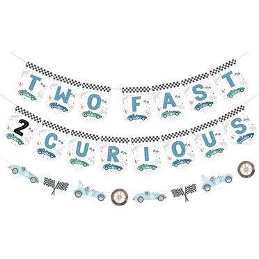 Big Dot of Happiness Let's Go Racing - Racecar - Baby Shower Bunting ...