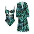 2024 New Sexy One Piece Swimsuit And Cover Up Cut Out Swimwear Women