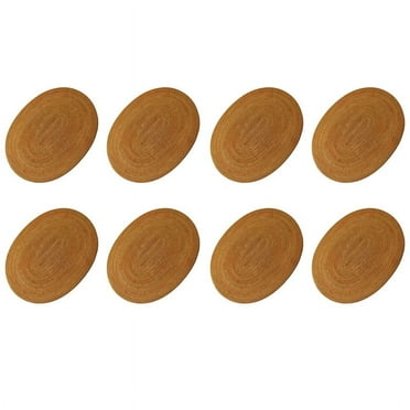 Kouboo Loma Oval Rattan Placemat, Set of 2 Pieces, Oval Round Table ...