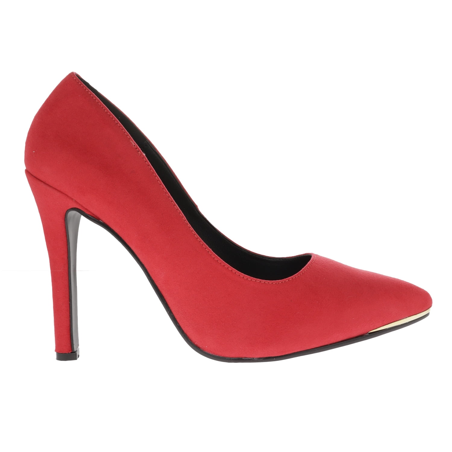 Zapatilla Cameron color rojo con tacón de aguja 23.0 Dorothy Gaynor ...