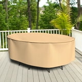 Budge Medium Tan Patio Oval Table/Chairs Cover, Chelsea - Walmart.com