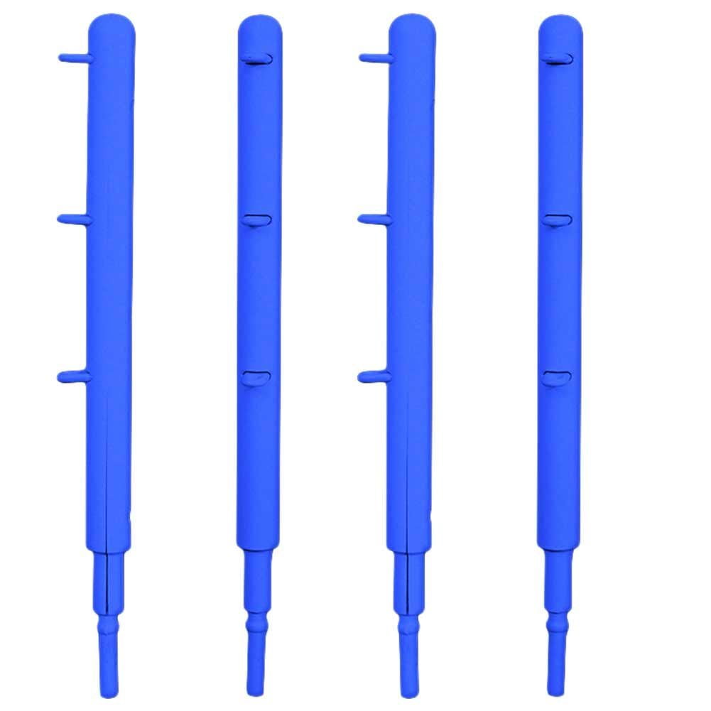 Set of 4 Metal Blue Ring Posts For Figures Toy Company Wrestling Ring ...