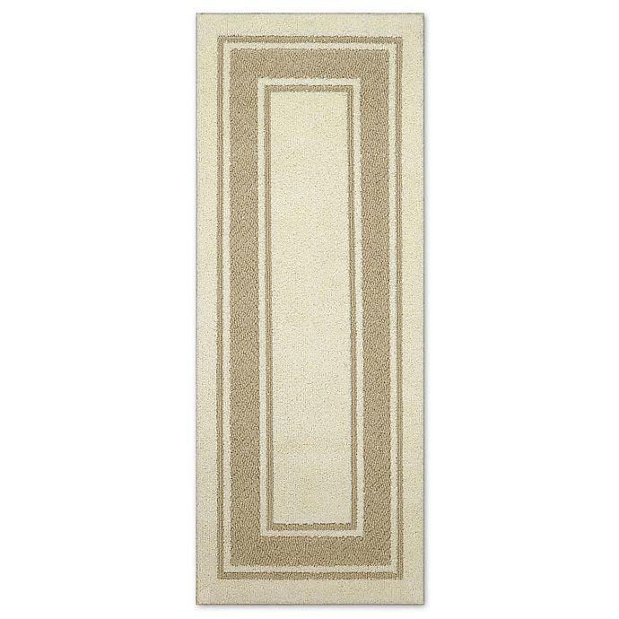 Walker Border 2' x 5' Washable Runner in Cream - Walmart.com