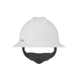 Msa 475369 v-Gard White Full-Brim Hard Hat With Fas-Trac iii Ratchet ...