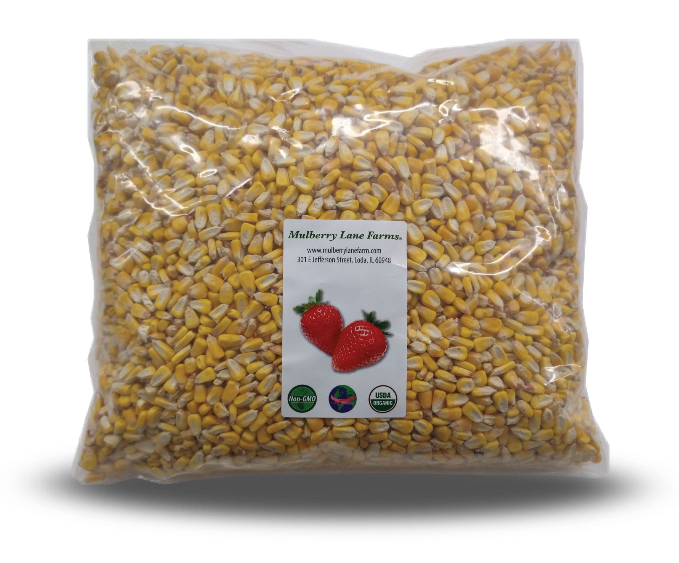 Corn, Whole, Yellow, 5 lbs (Five Pounds) Dried, 100% Certified Organic ...