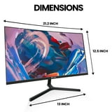 CR24CM CRUA 24 Inch 100Hz Curved Monitor,FHD (1920×1080) 99% sRGB ...