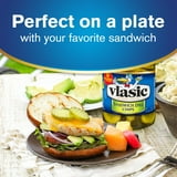 Vlasic Dill Pickle Sandwich Chips, Kosher Dill Pickles, 24 fl oz Jar ...