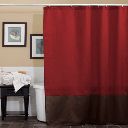 Lush Decor Prima Red Shower Curtain - Walmart.com