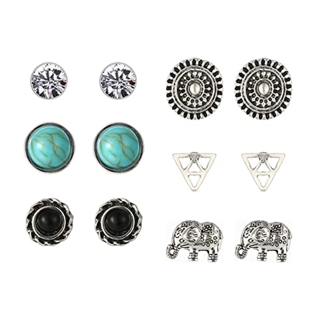 Click here for Langgg 12 Pack Fashion Earrings Studs Stylish Ear... prices