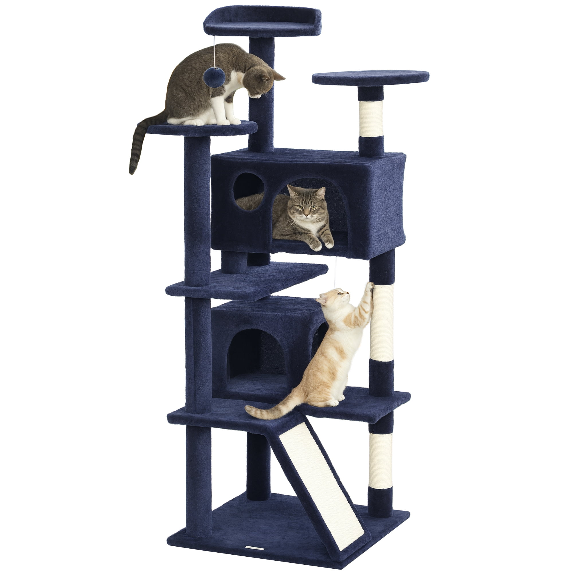 Click here for Pawhut 54 Cat Tree Tower With Scratching Posts  Ca... prices
