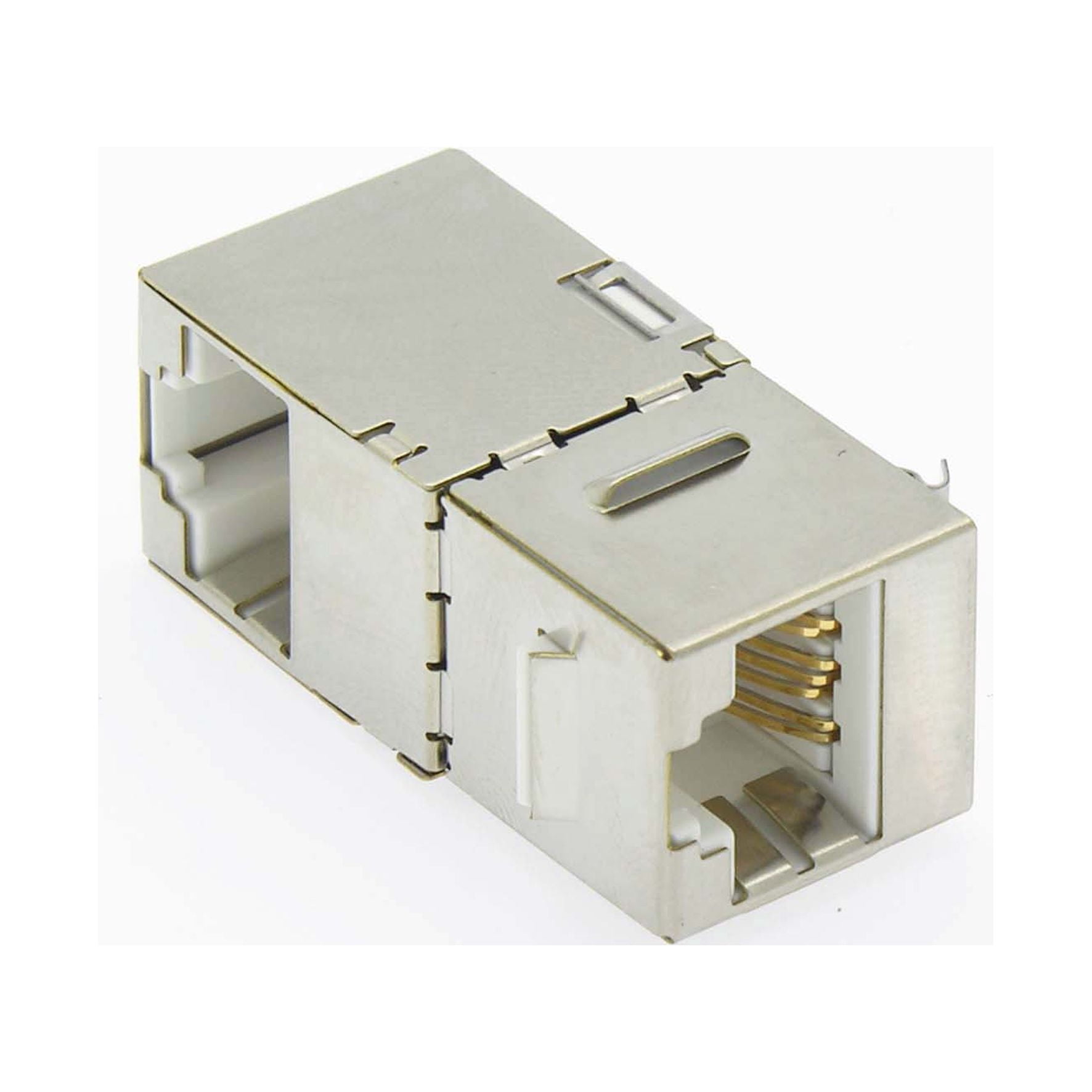 ACCL Cat.5E STP Right Angle Keystone Coupler White, 10 Pack - Walmart.com