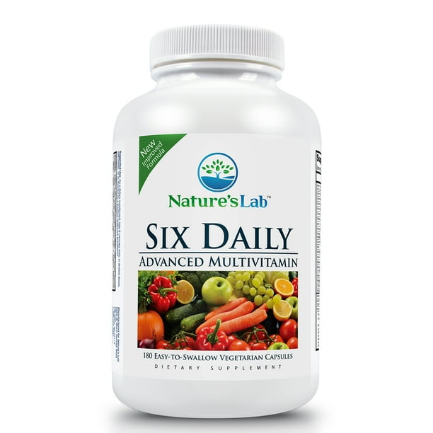 Nature's Lab Six Daily Advanced Multivitamin - 180 Capsules (30 Day ...