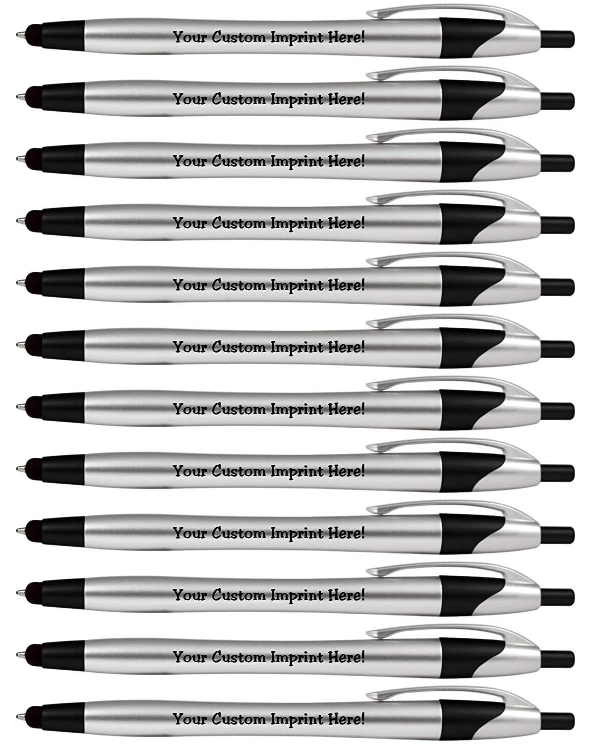 Personalized Ink Pens with Stylus - The Stream- Click action - Custom ...