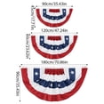 Patriotic American Flag Bunting Banner, Pleated Fan Flag for 4th of ...