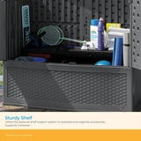 Suncast Backyard Oasis 195 Gal Vertical Deck Box for Outdoor Storage ...