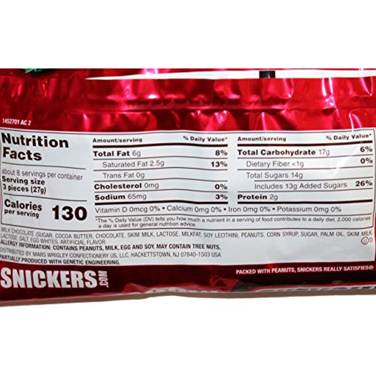 Buy Mars (1) Bag Snickers Minis - Peanuts, Caramel, Nougat, Milk ...