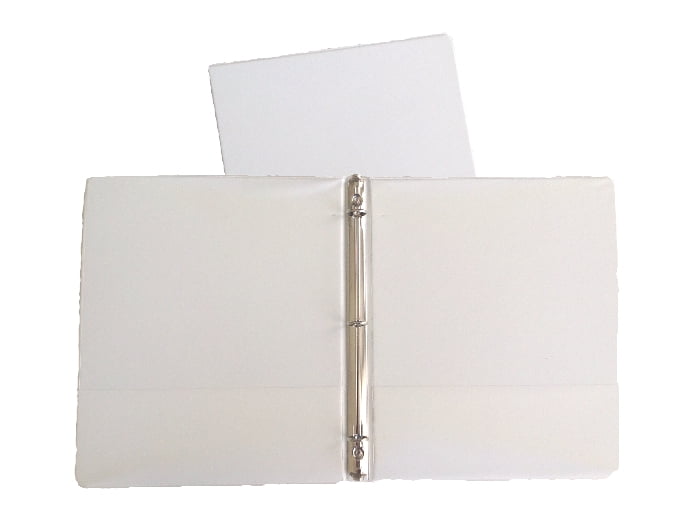 White Vinyl Standard 3-Ring Binders, 1/2-Inch, for 8.5" x 11" Sheets ...