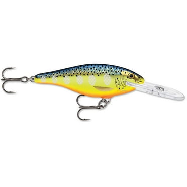 Rapala Shad Rap Size 5 2" 3/16 oz 4'-9' Fish Lure, Olive Green Craw ...