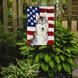 Patriotic USA Siberian Husky Garden Flag - Walmart.com