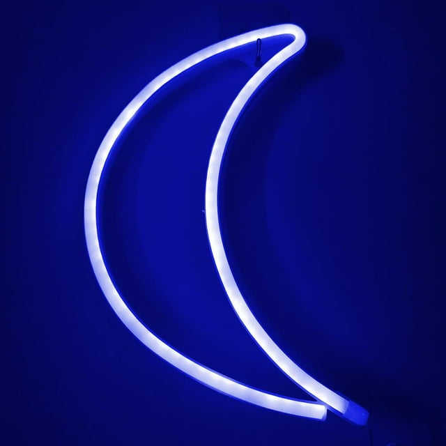 Coloody Moon Shaped Neon Signs Led Neon Light Art Decorative Lights ...