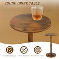 Drink Table, Small Side Table for Small Spaces, Modern Round End Table ...