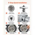 VEVOR 2PCS Grinding Sheets for Electric Grain Mill Grinder, Marble Dry ...